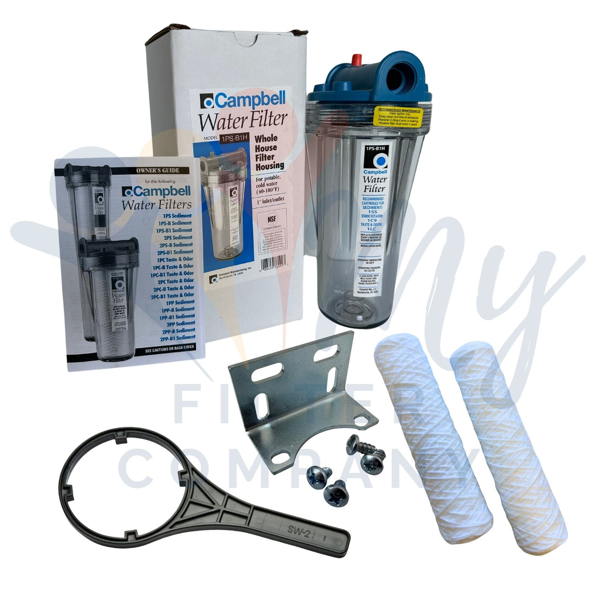 Campbell 1PS-B1H Water Filter Housing Kit — MyFilterCompany.com