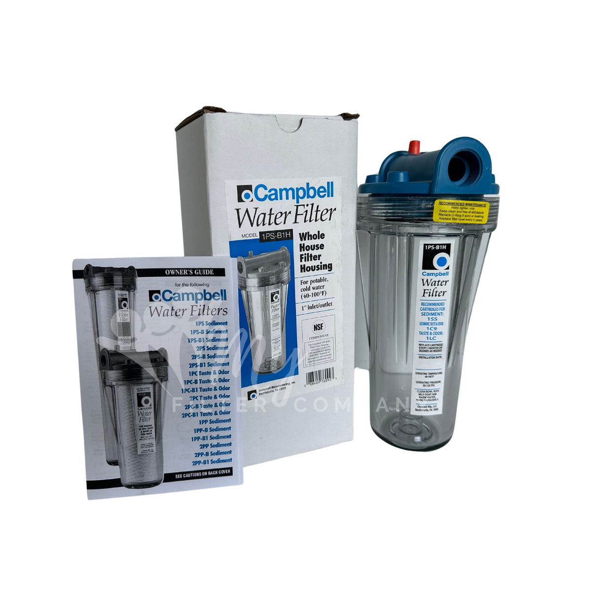 Campbell 1PS-B1H Water Filter Housing — MyFilterCompany.com