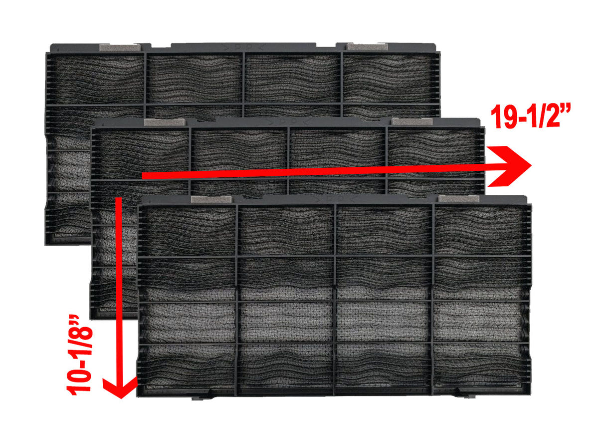 Daikin 1245363 Mini Split Air Filter Assembly for Ceiling Unit - 3 Pac ...