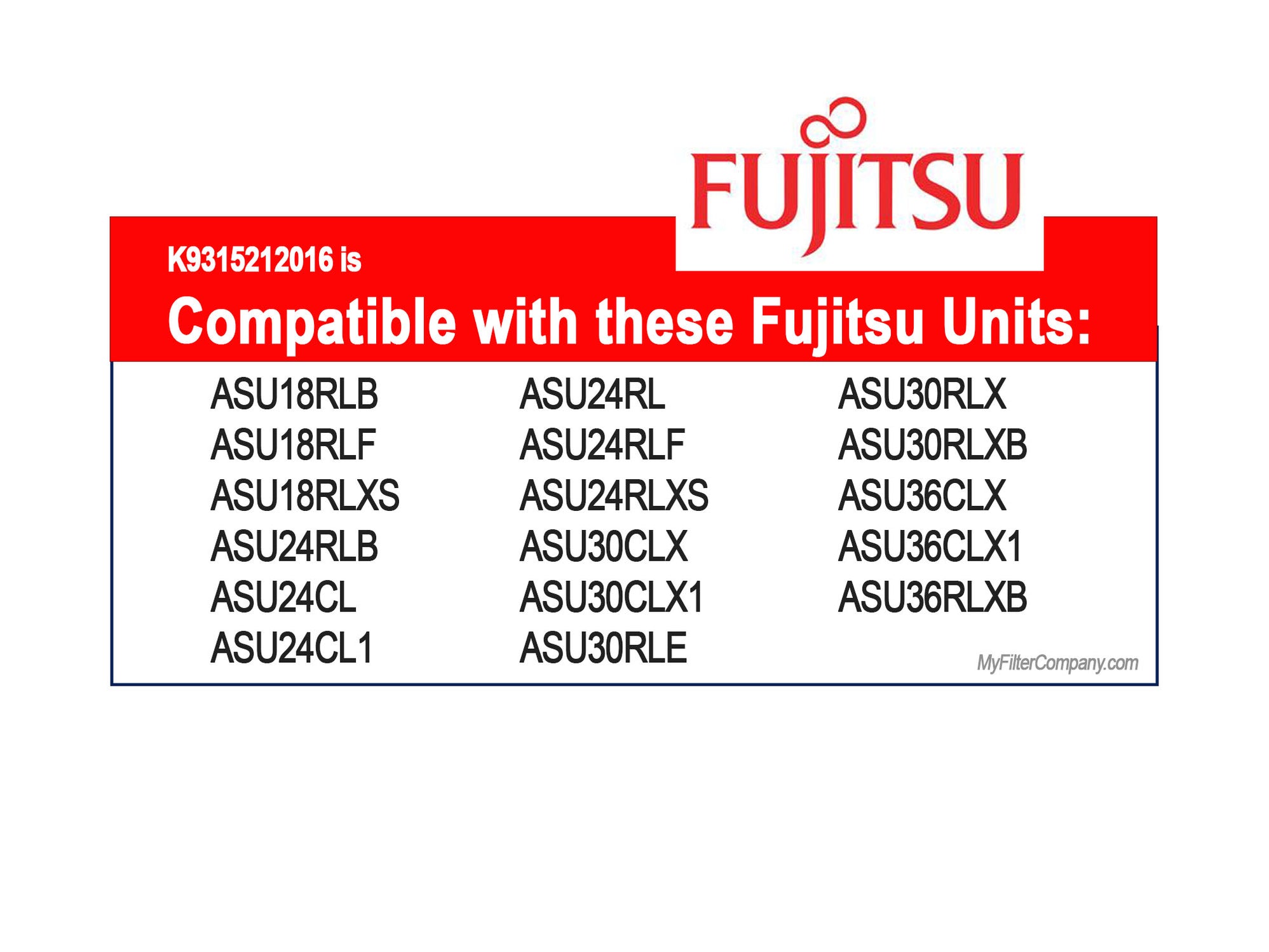 Fujitsu K 9315212016 UTR-FA13-1 & UTR-FA13-2 Mini Split Filter - IN ...