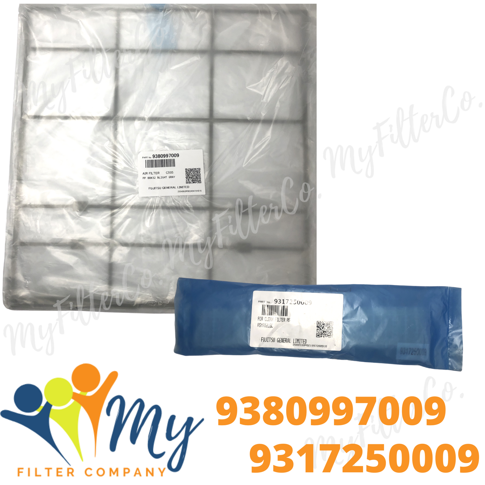 Fujitsu K 9380997009 & K 9317250009 UTR-FA16 & UTR-FA16-2 Filter Combo